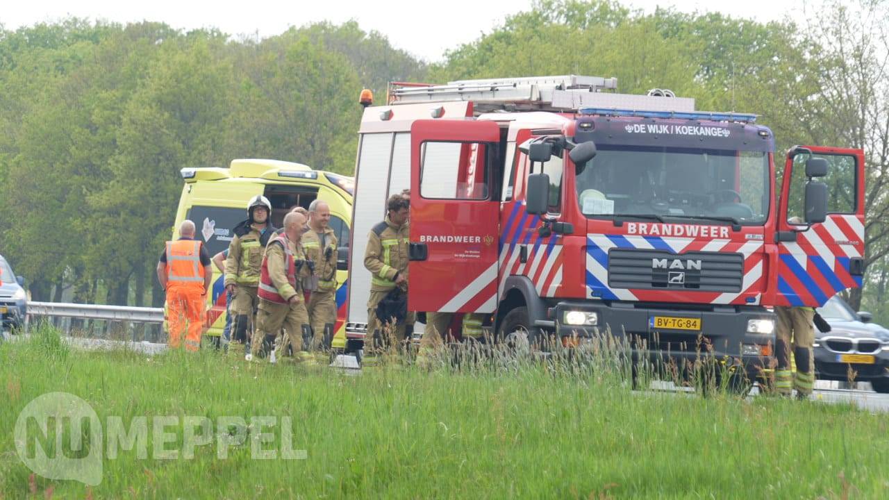 UPDATE: Ongeval op A28 bij oprit De Wijk - Numeppel