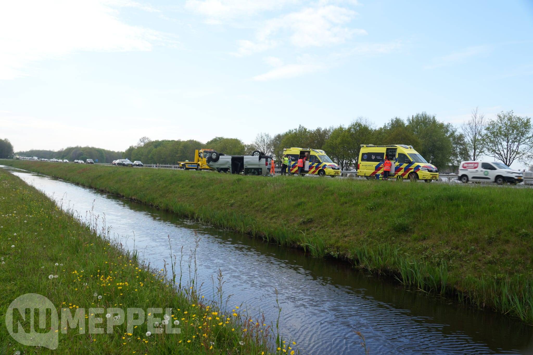 UPDATE: Ongeval op A28 bij oprit De Wijk - Numeppel