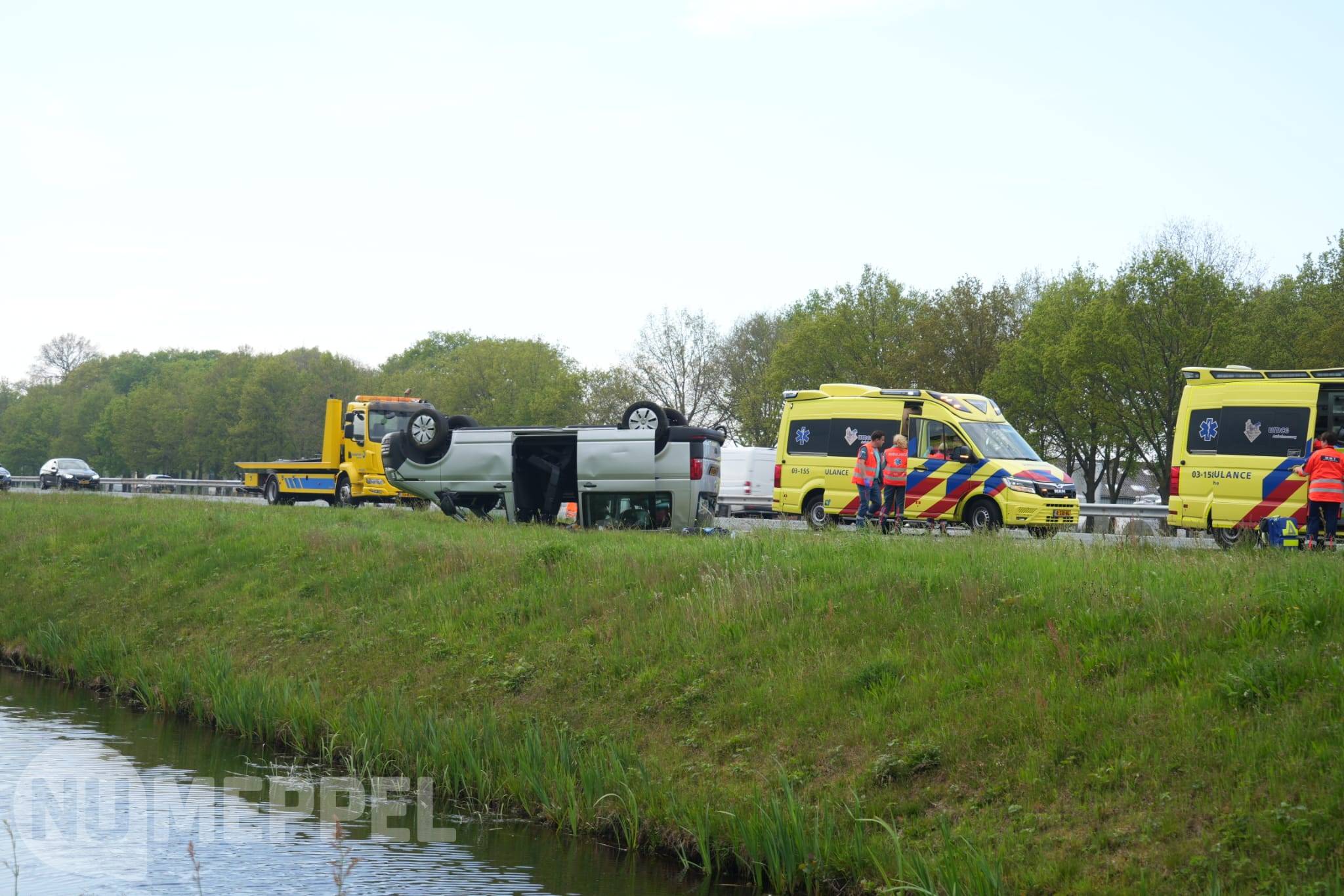 UPDATE: Ongeval op A28 bij oprit De Wijk - Numeppel