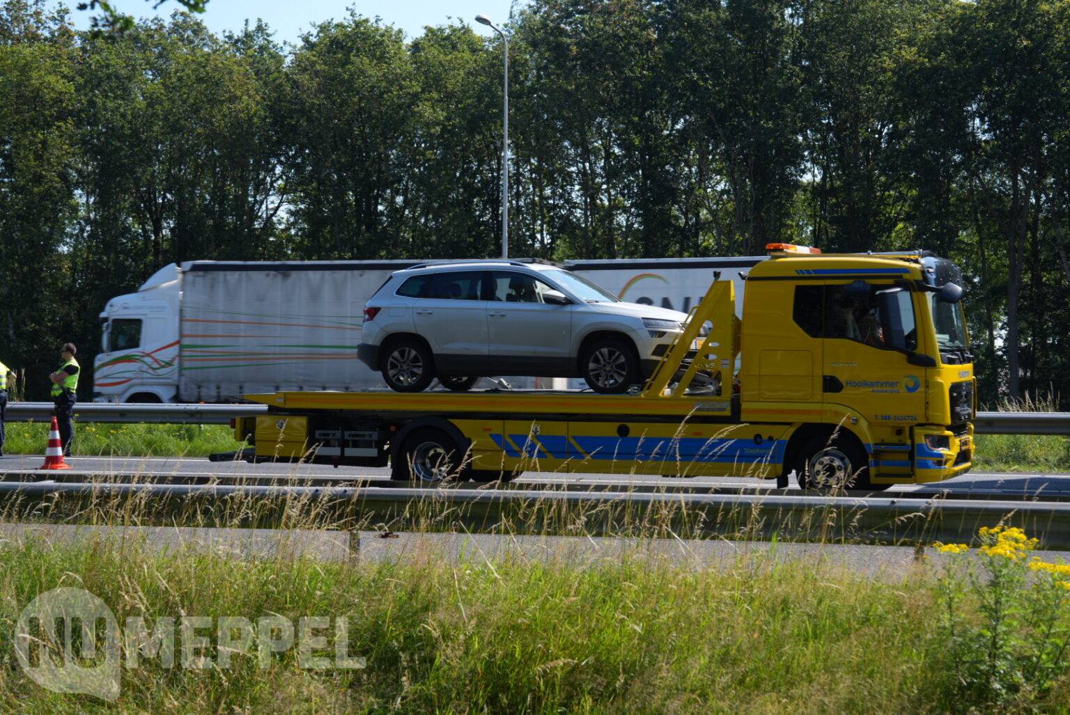 Ongeval met militair voertuig op A28 bij Staphorst - Numeppel