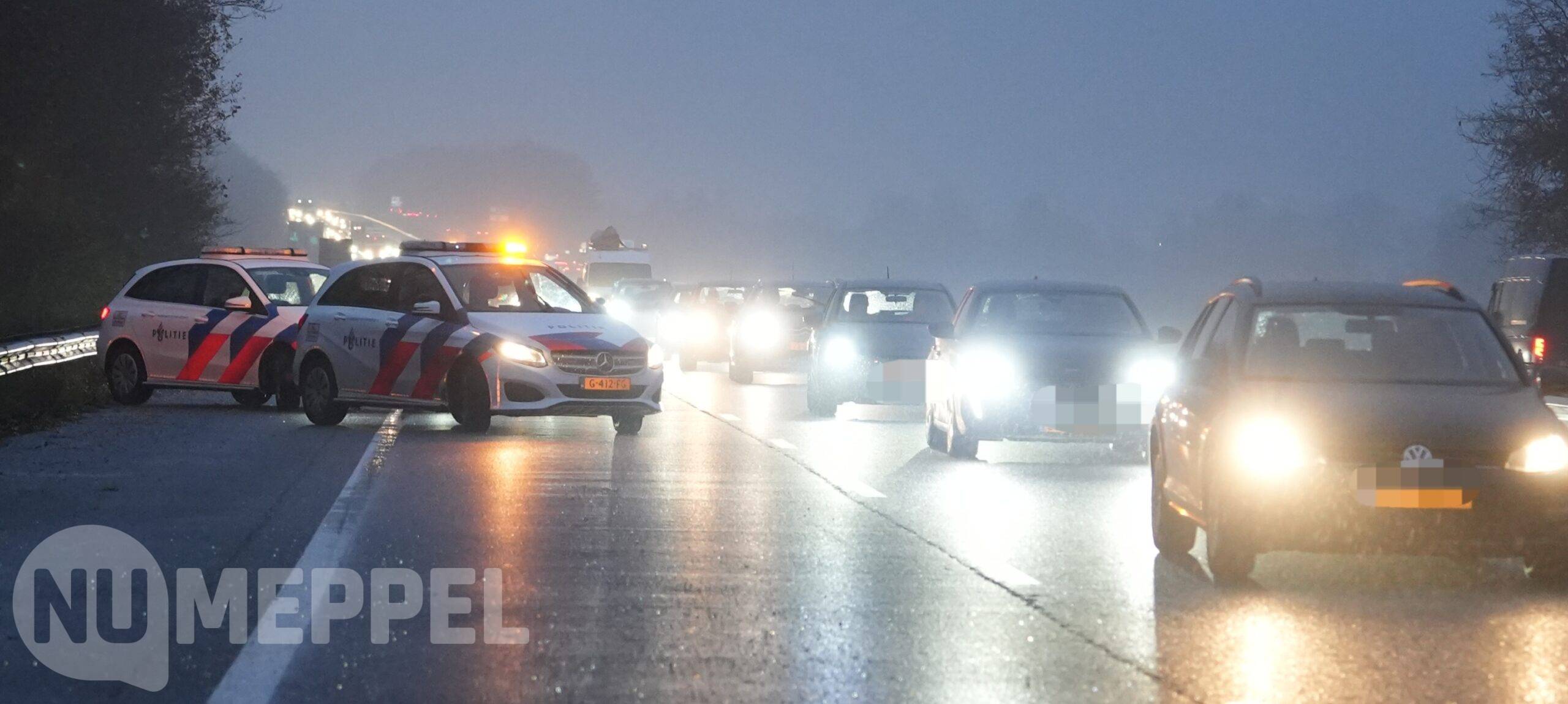 Twee auto’s met elkaar in botsing op de A28 bij Veeningen - Numeppel