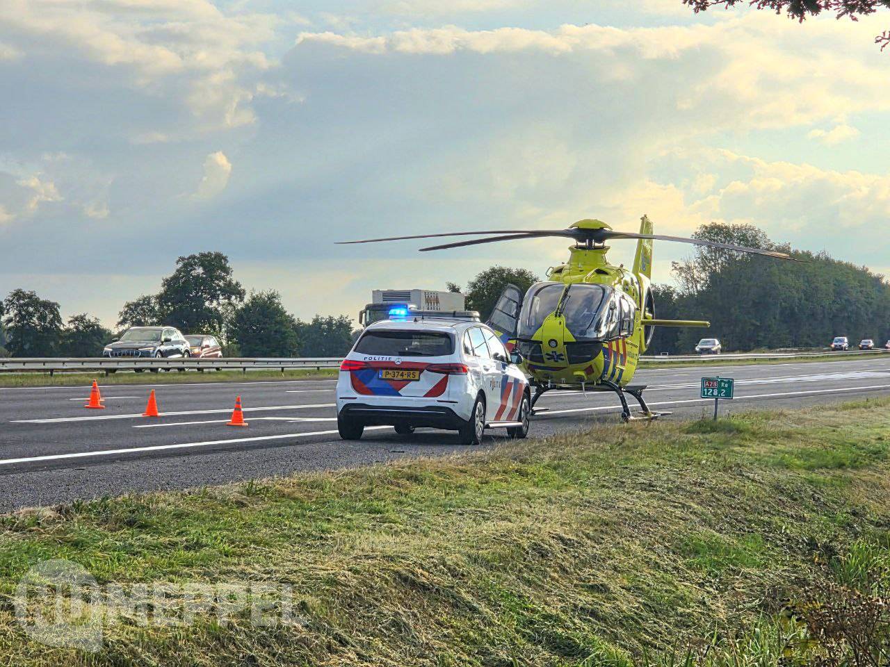 Ernstig ongeval op A28 bij Veeningen: één dode en één zwaargewonde - Numeppel